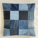 Patchwork Denim Cushion Cover, Denim Cushion Cover, Denim Cushion ...