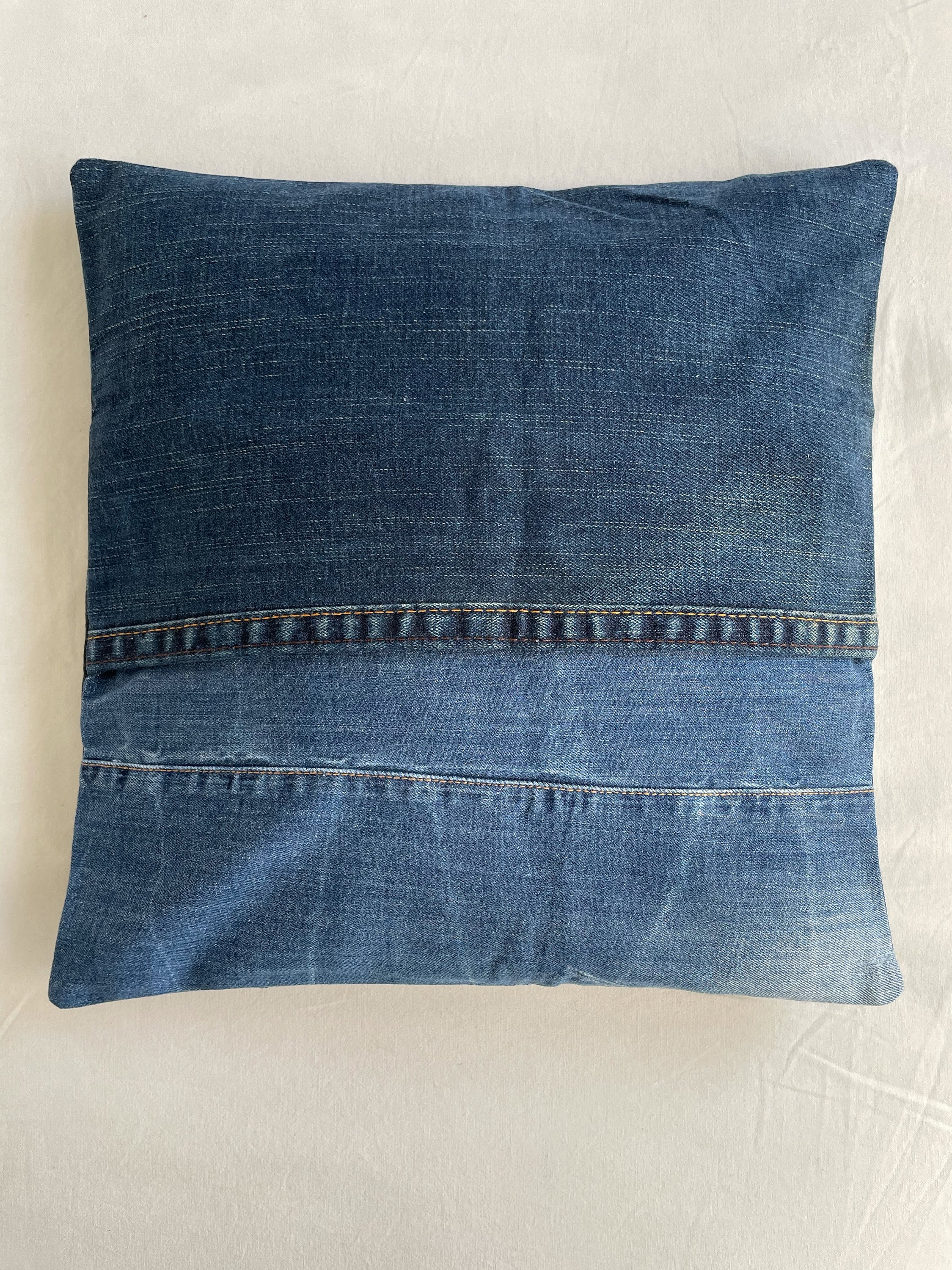 Patchwork Denim Cushion Cover, Denim Cushion Cover, Denim Cushion ...