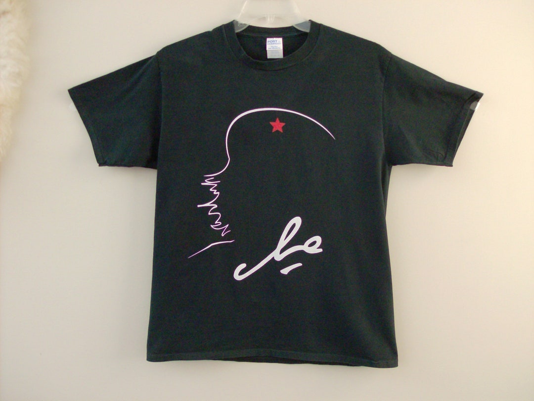 Vintage Che Guevara T-shirt, Cuban Revolutionist, Black W/red Star ...