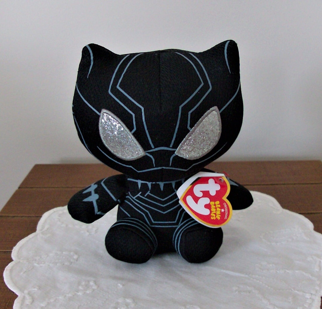 Avengers Black Panther Doll by Ty Beanie Baby, Toy, Super Hero Stuffed ...