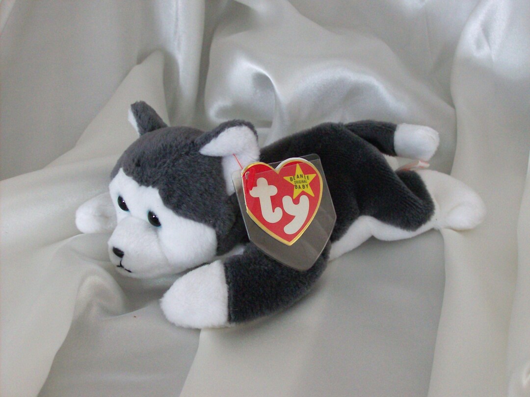 Ty Beanie Baby Nanook, Husky Dog, DOB 11/21/96 W/tags & Tag Protector ...