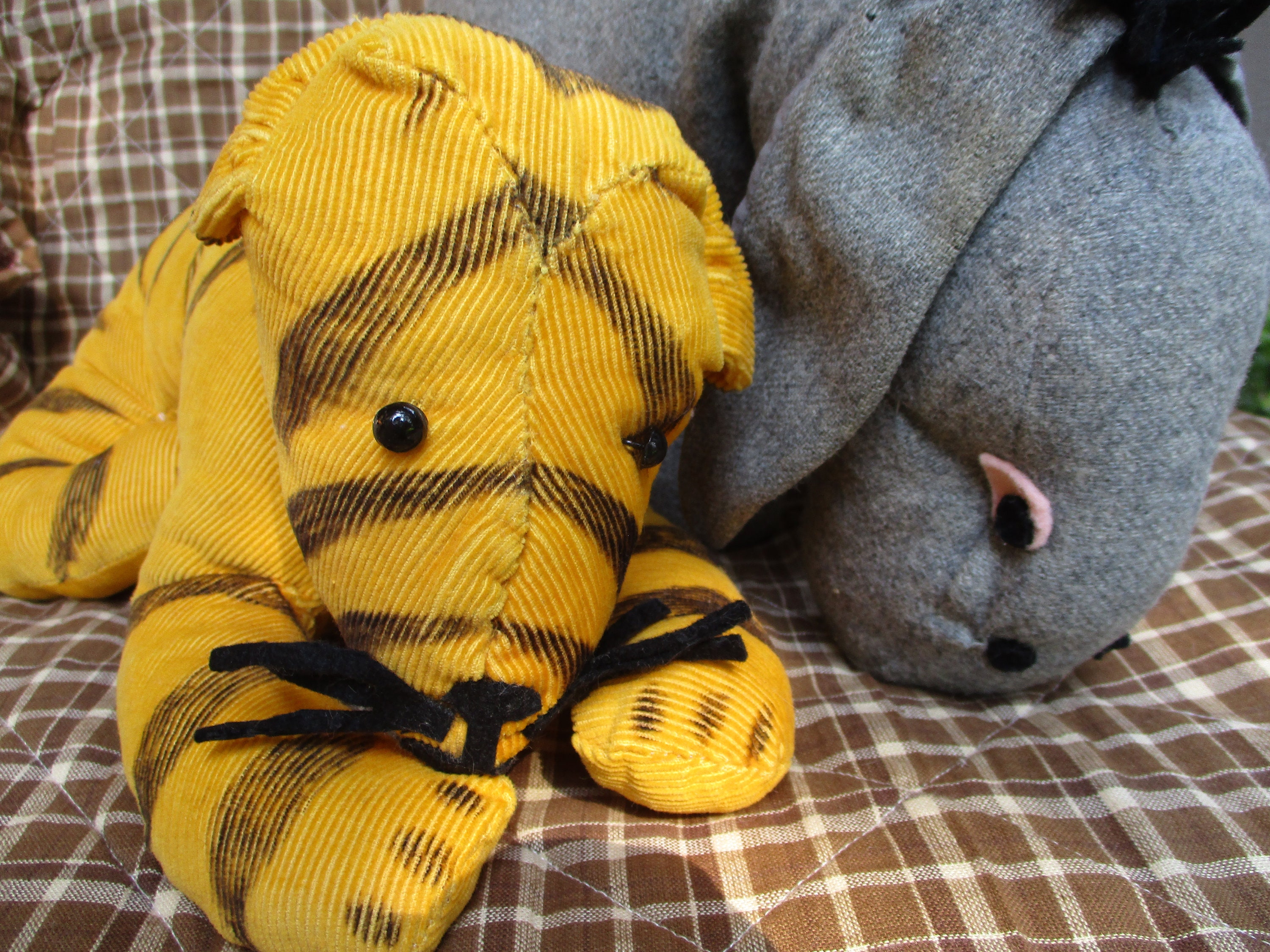 Vintage Yellow Tigger, Pooh Friend, 14 Folk Art, Stuffed/cloth Toy - Etsy