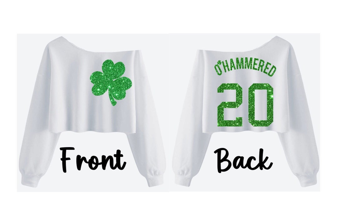 St Patricks Day Cropped Sweatshirt for Women, St Pattys off the ...