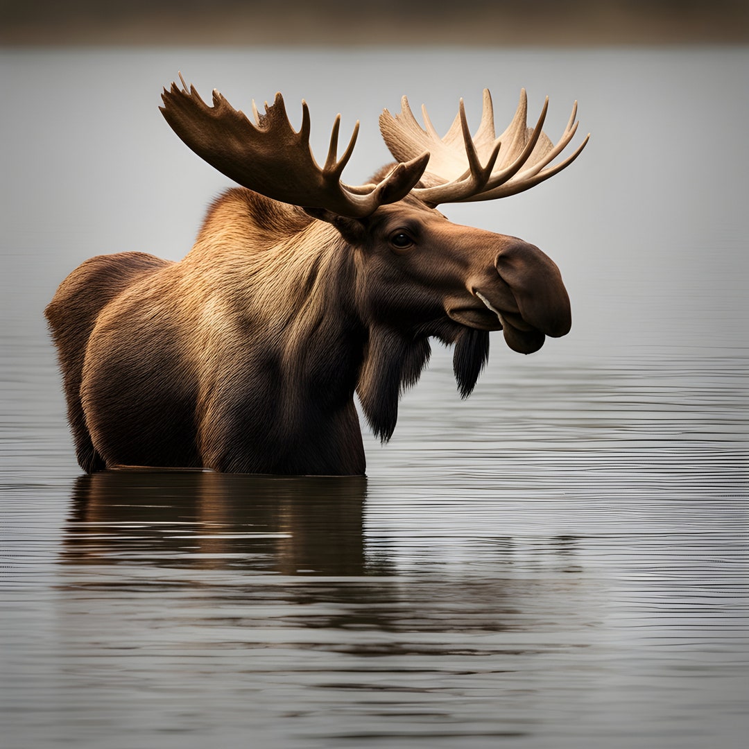 Moose Digital Printable - Etsy
