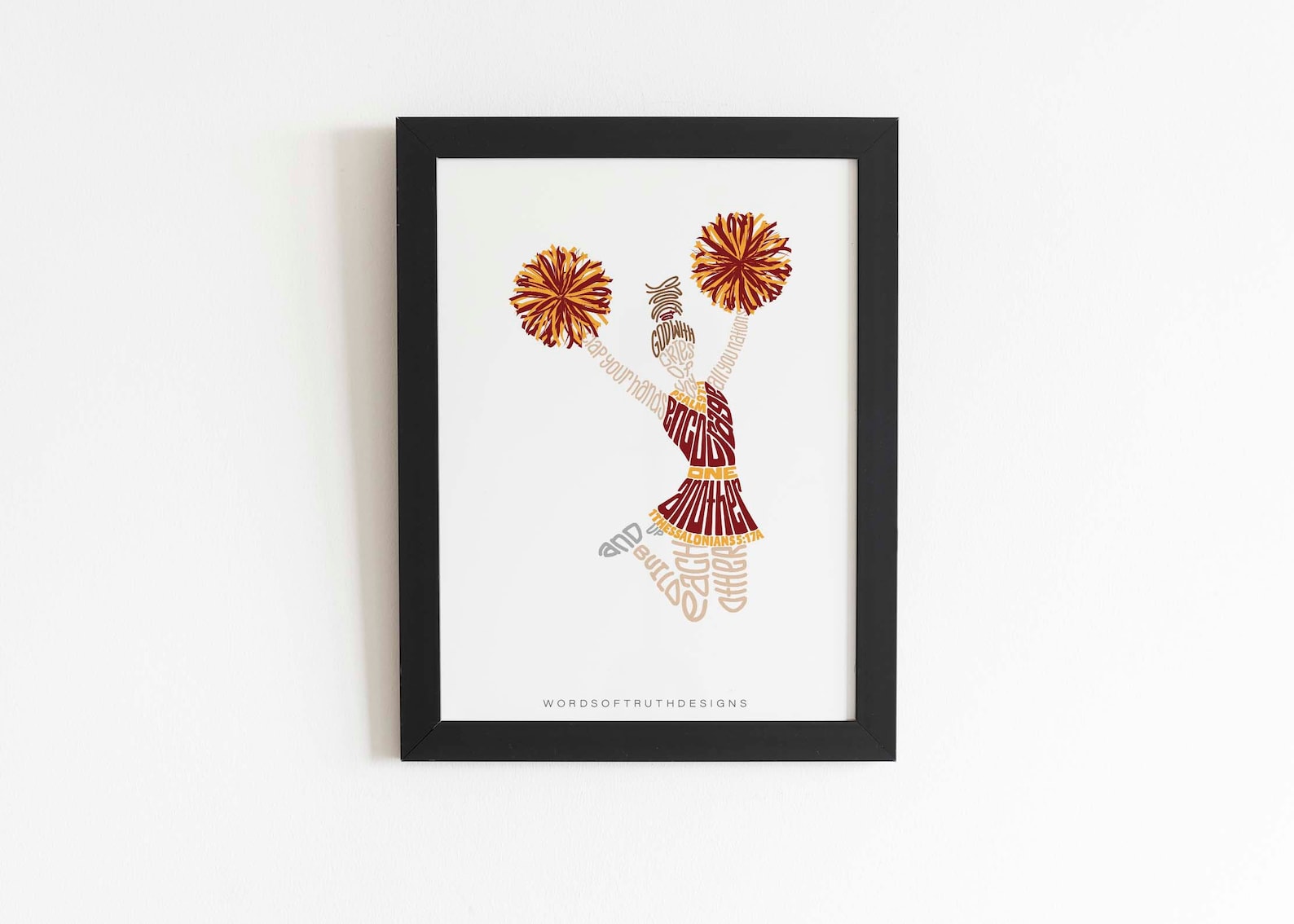 Digital Cheerleader Scripture Word Art Bible Verse Word Art | Etsy