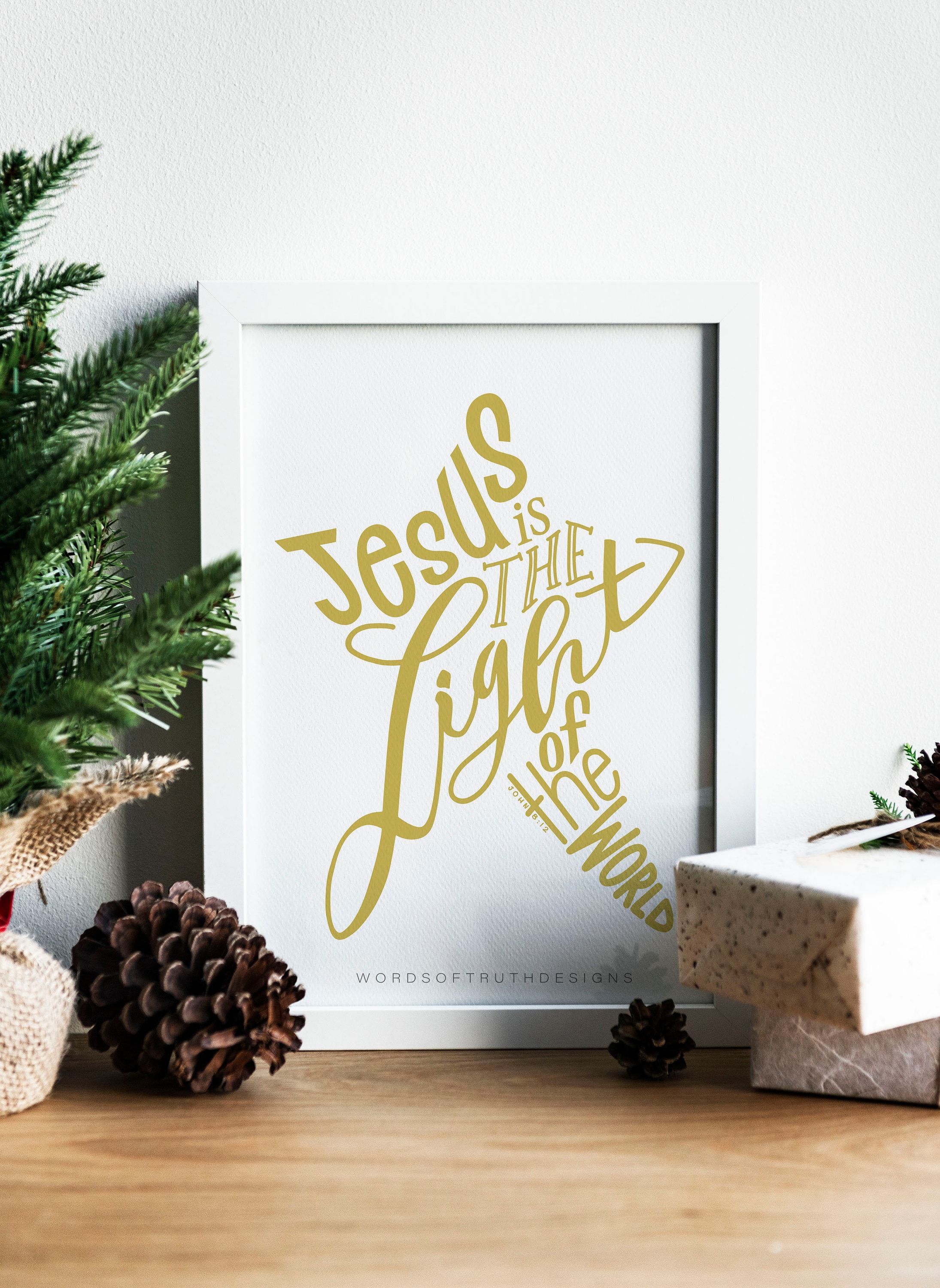 Christian Christmas Word Art