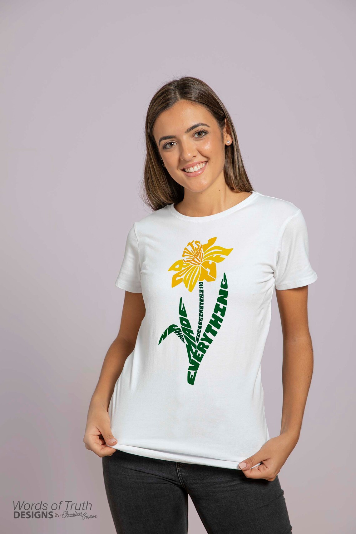 DIGITAL Daffodil Flower Scripture Wall Art Print Ecclesiastes - Etsy