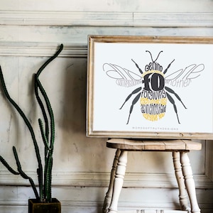 DIGITAL Ephesians 4:32 Bee Kind Print, Bee Wall Art Print, Scripture ...