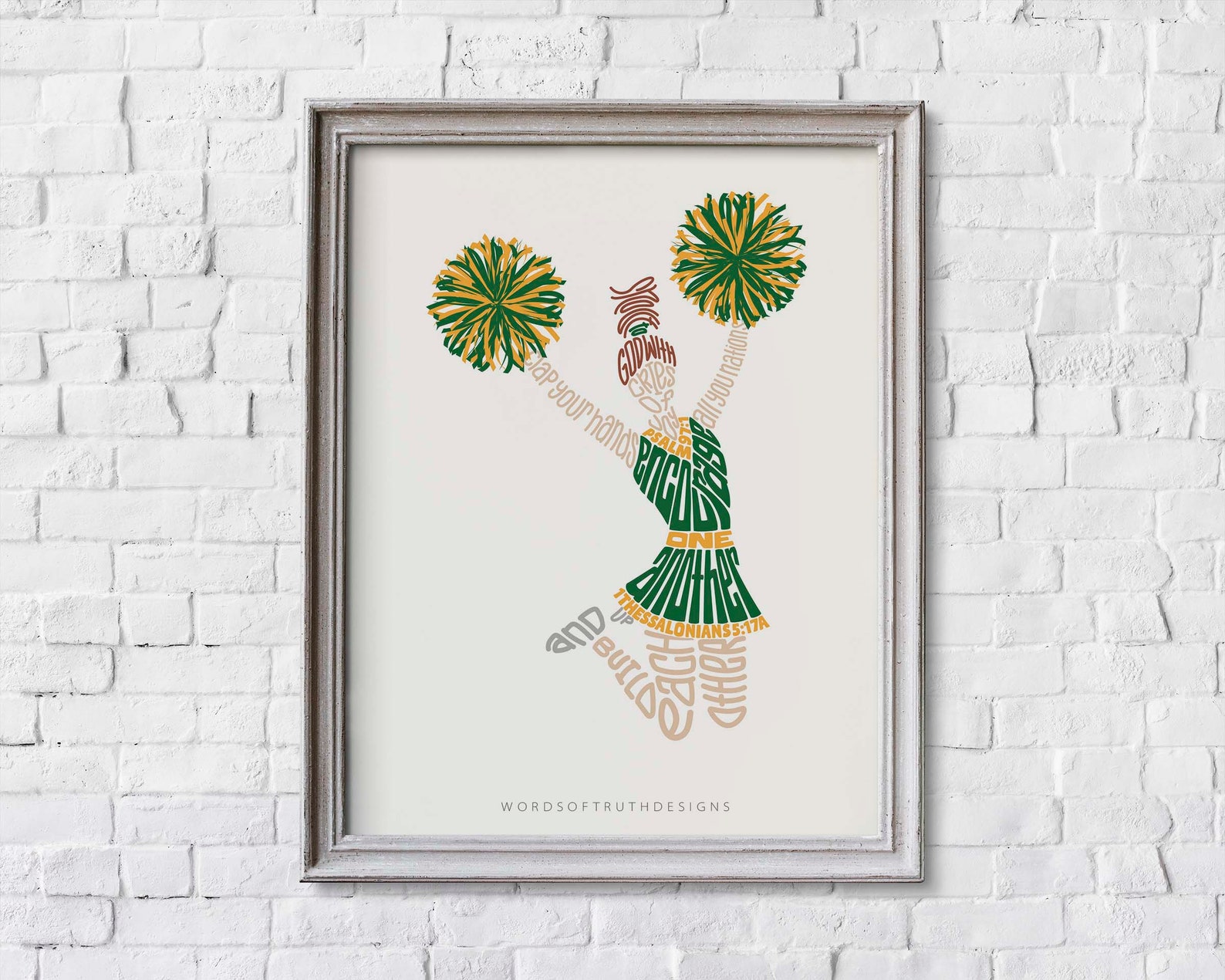 Digital Cheerleader Scripture Word Art Bible Verse Word Art | Etsy