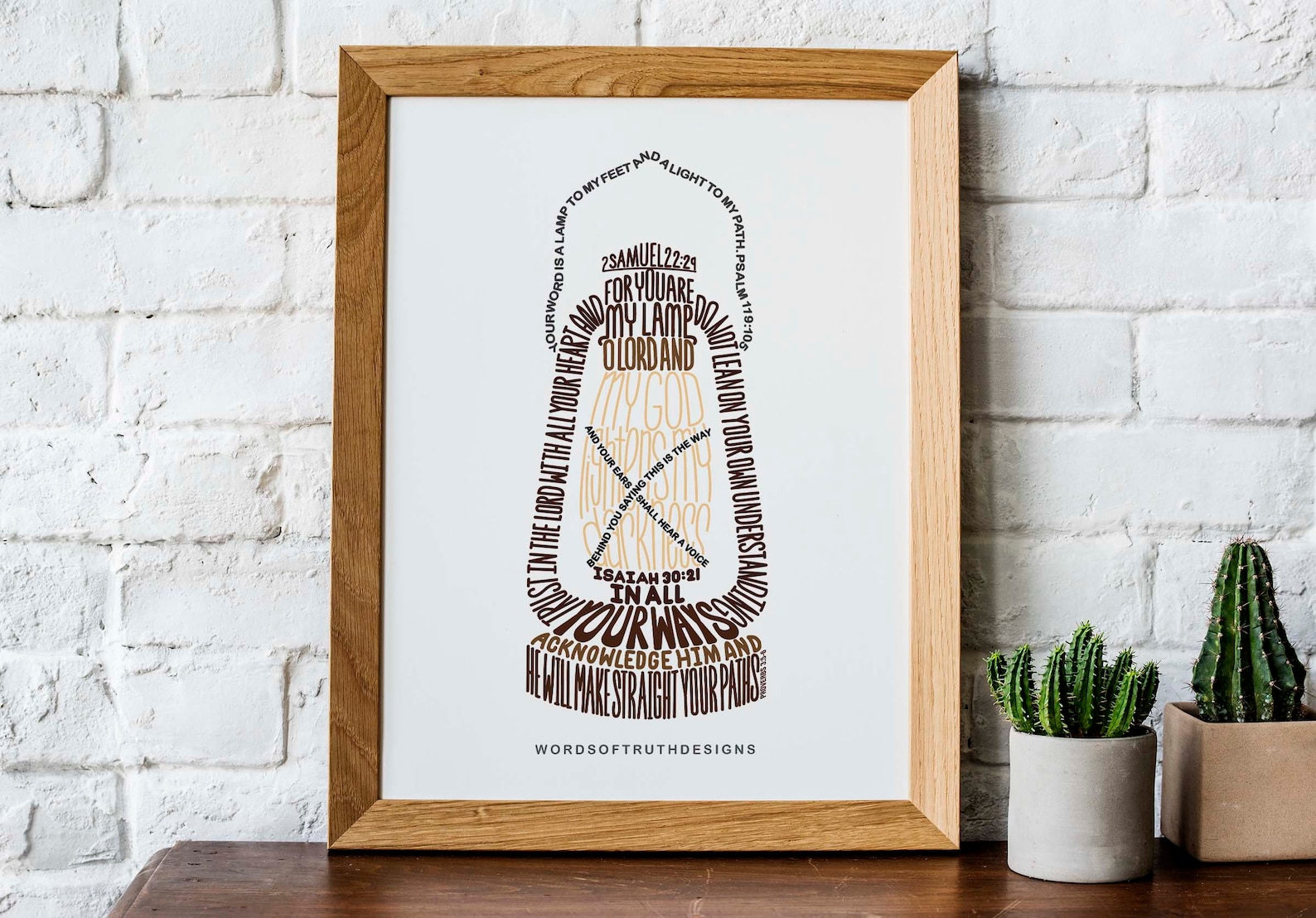 Proverbs 3:5-6 Trust in the Lord Biblical Wall Art Print - Etsy