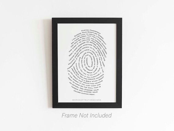Fingerprint Word Art