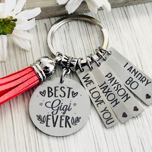 Gigi Gift Keychain Key Chain BEST GIGI EVER 1 Gigi Gigi - Etsy