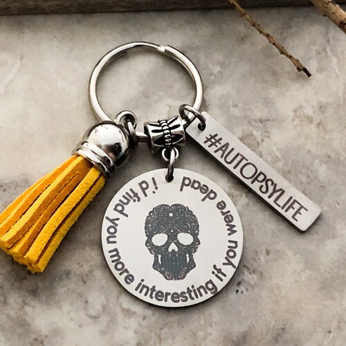 Autopsy Key Chain Technician Gift Keychain Autopsylife - Etsy