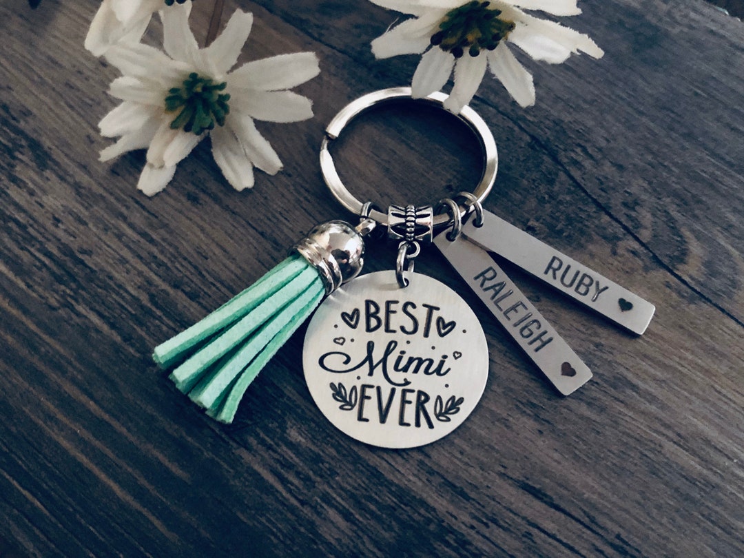 Mimi Gift Keychain Key Chain • BEST MIMI EVER • #1 Mimi • Mimi Gift ...