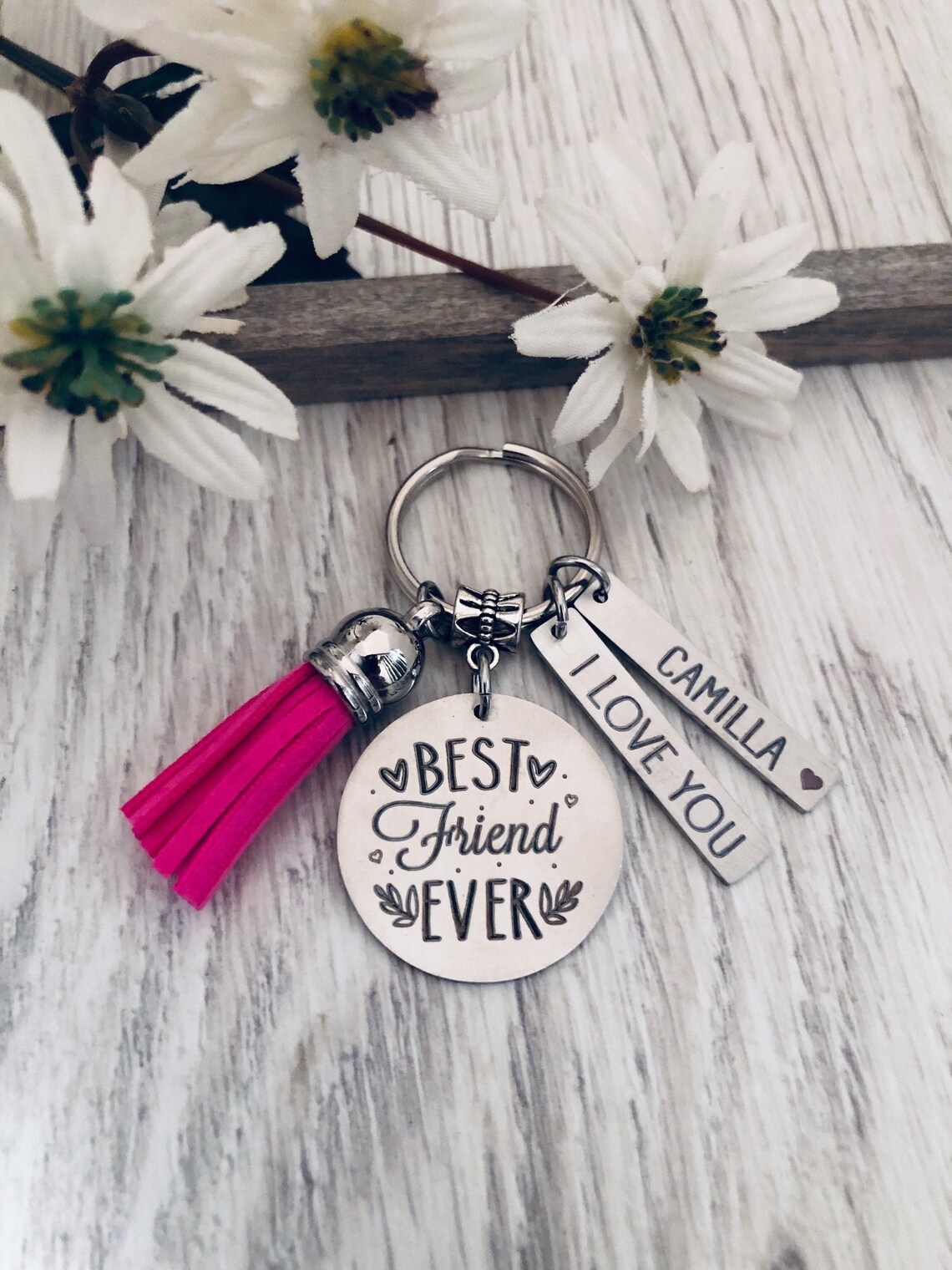 Best Friend Gift Keychain Key Chain BEST FRIEND Ever 1 | Etsy