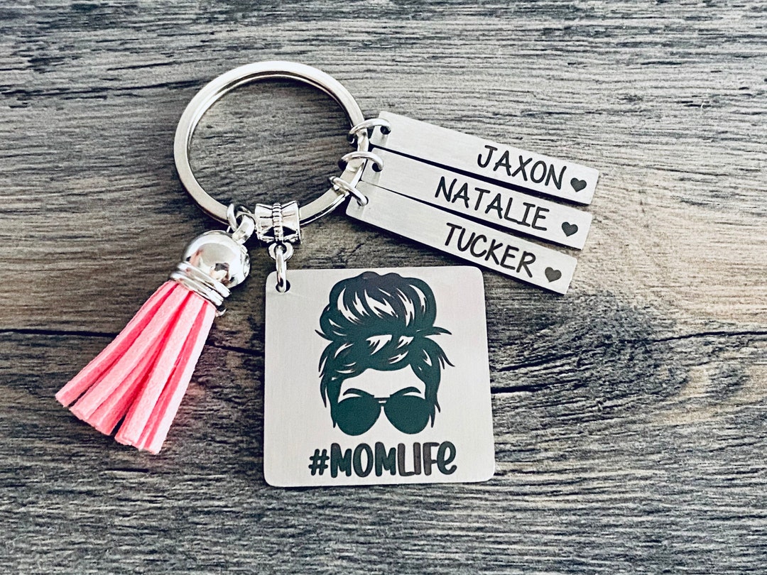 MOMLIFE KEYCHAIN Mom Gift Mama Gift Blessed Mom Gift Mothers Day Gift ...