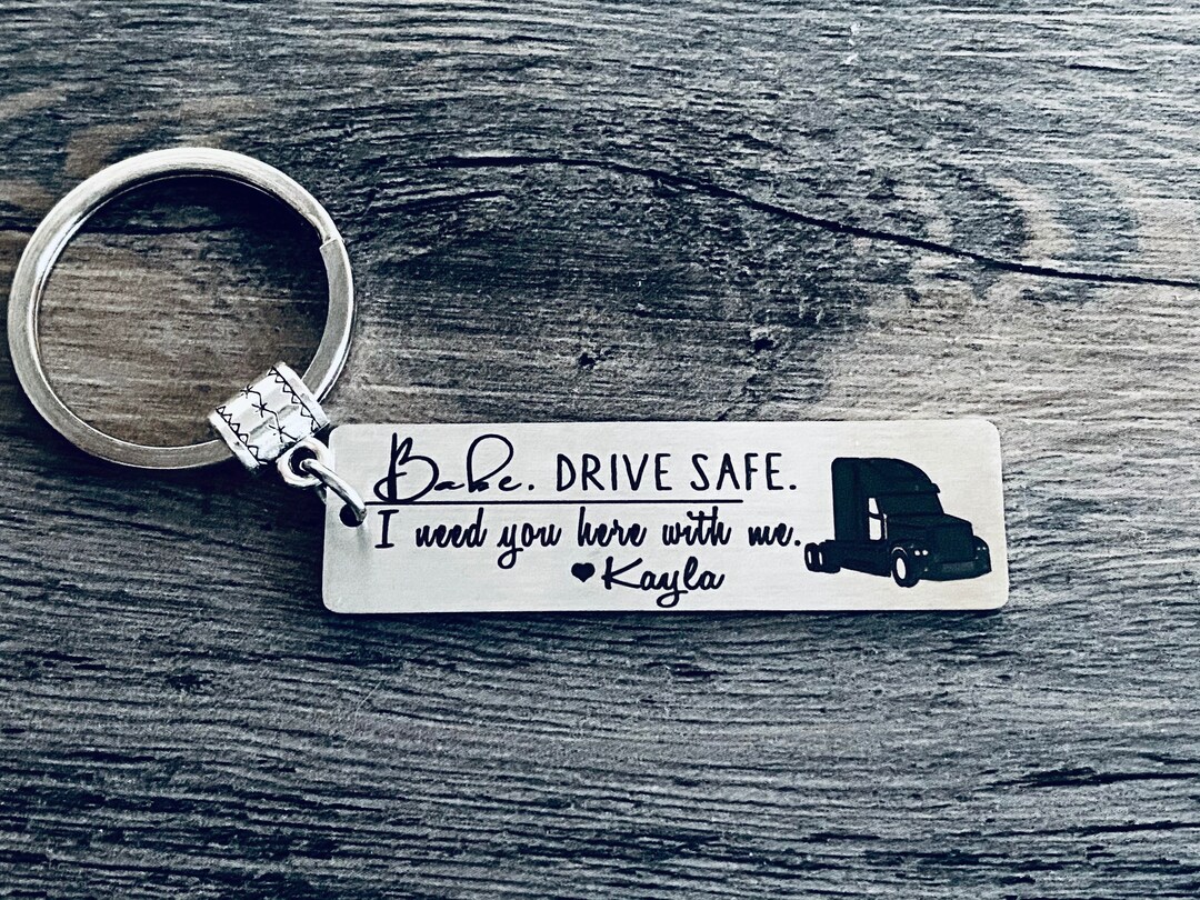 TRUCK DRIVER Gift • Trucker Keychain • Prayer • New Job • Personalized ...