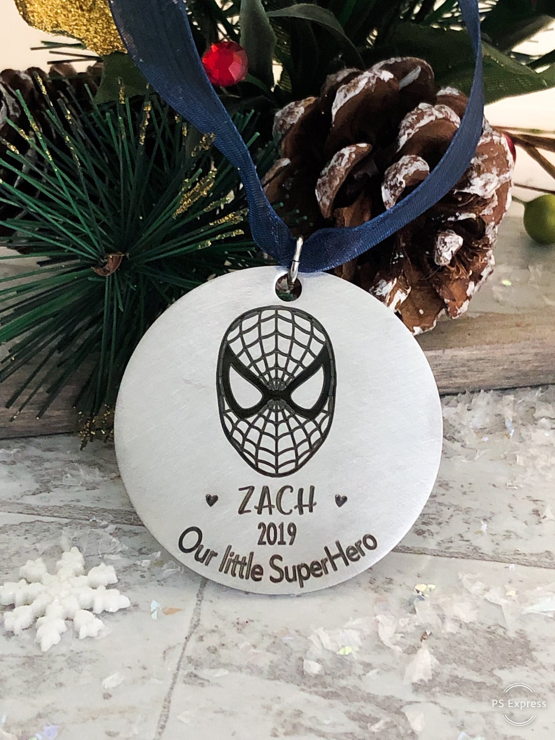 SPIDER-MAN ORNAMENT SpiderMan Christmas Ornament | Etsy