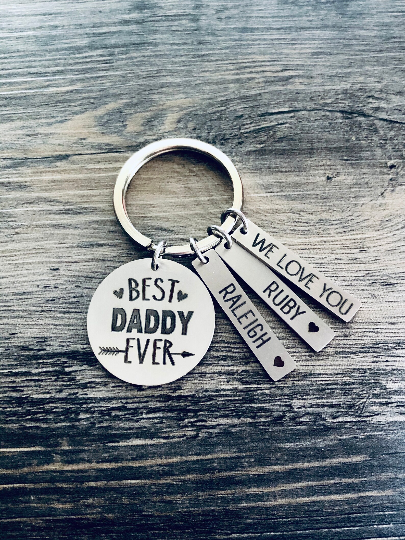 Keychain for Daddy Daddy Gift Keychain Key Chain BEST - Etsy