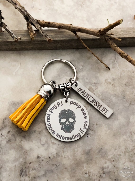 Autopsy Key Chain Technician Gift Keychain Autopsylife - Etsy