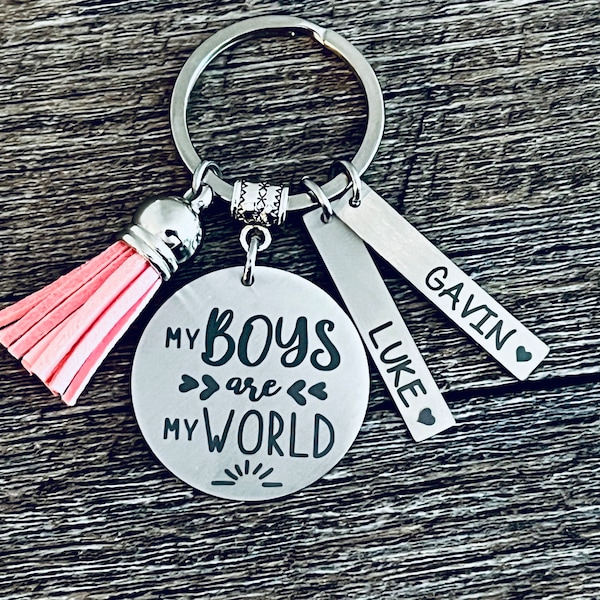 Boys Keychain - Etsy