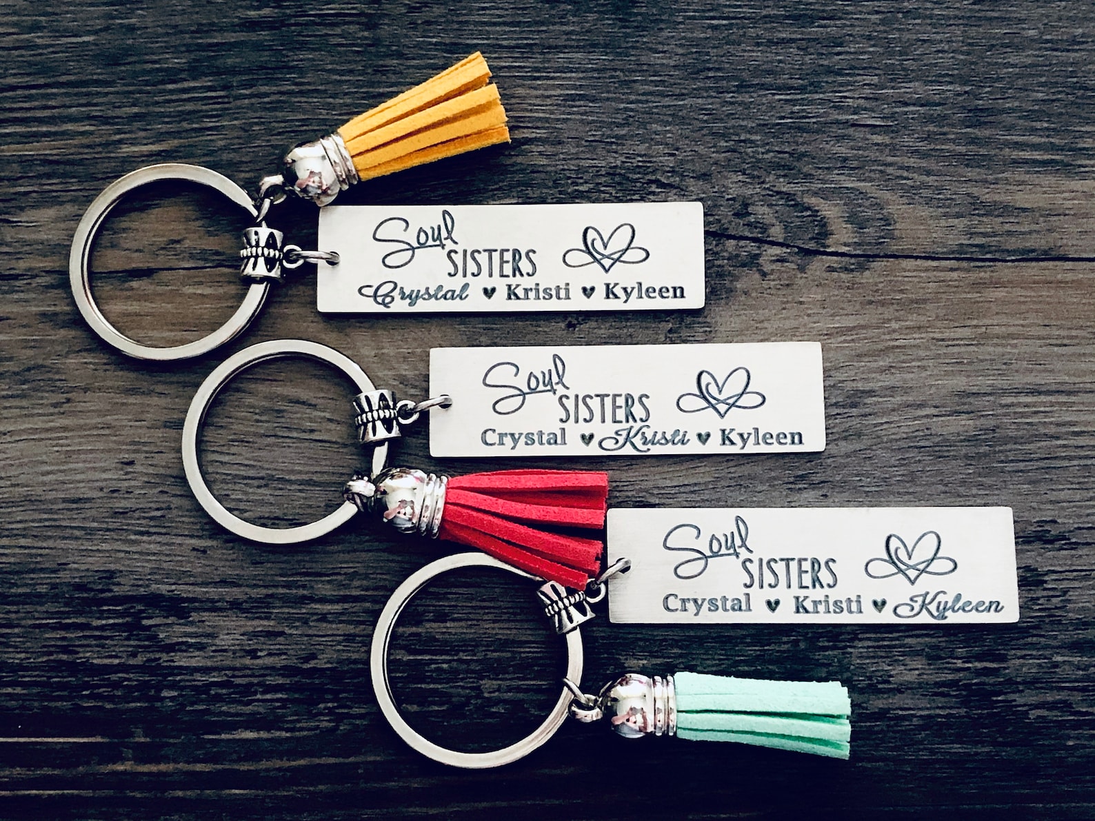 Best Friends Gift Set Best Friends Keychains Best Friend | Etsy