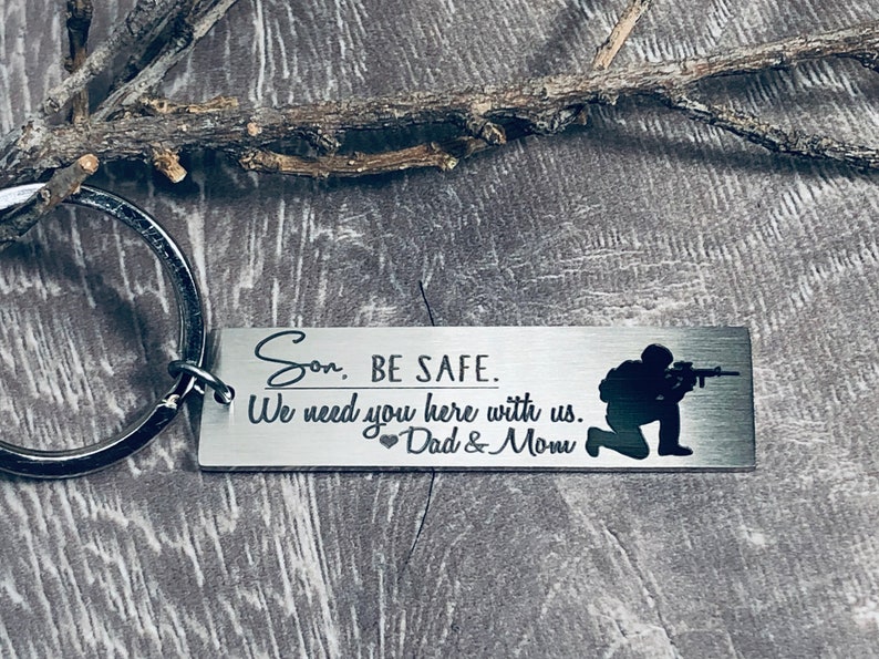 Deployment Gift Soldier keychain Army wife Officer gift | Etsy