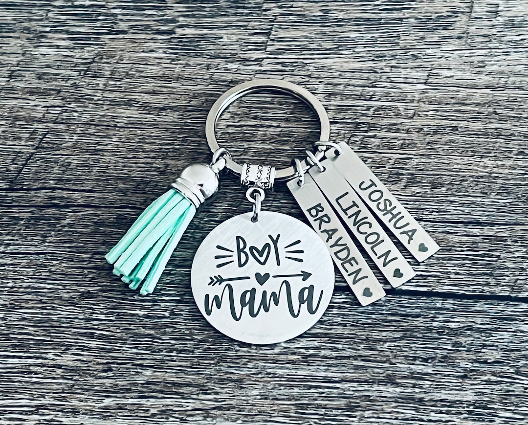 MAMA of BOYS Keychain • BOYS • Mom • Mom of Boys Keychain Key Chain ...