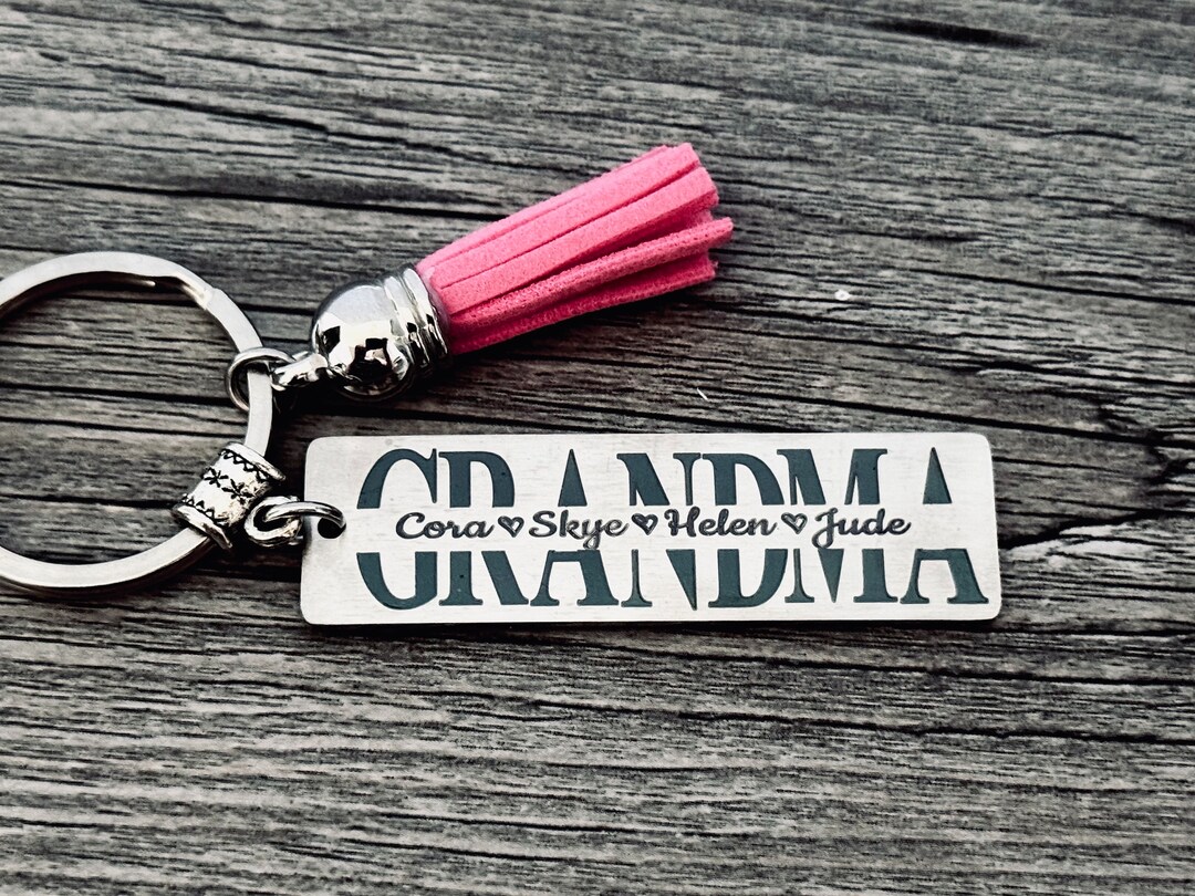 Grandma Keychain • Personalized Names • Grandma • New Grandma Gift ...