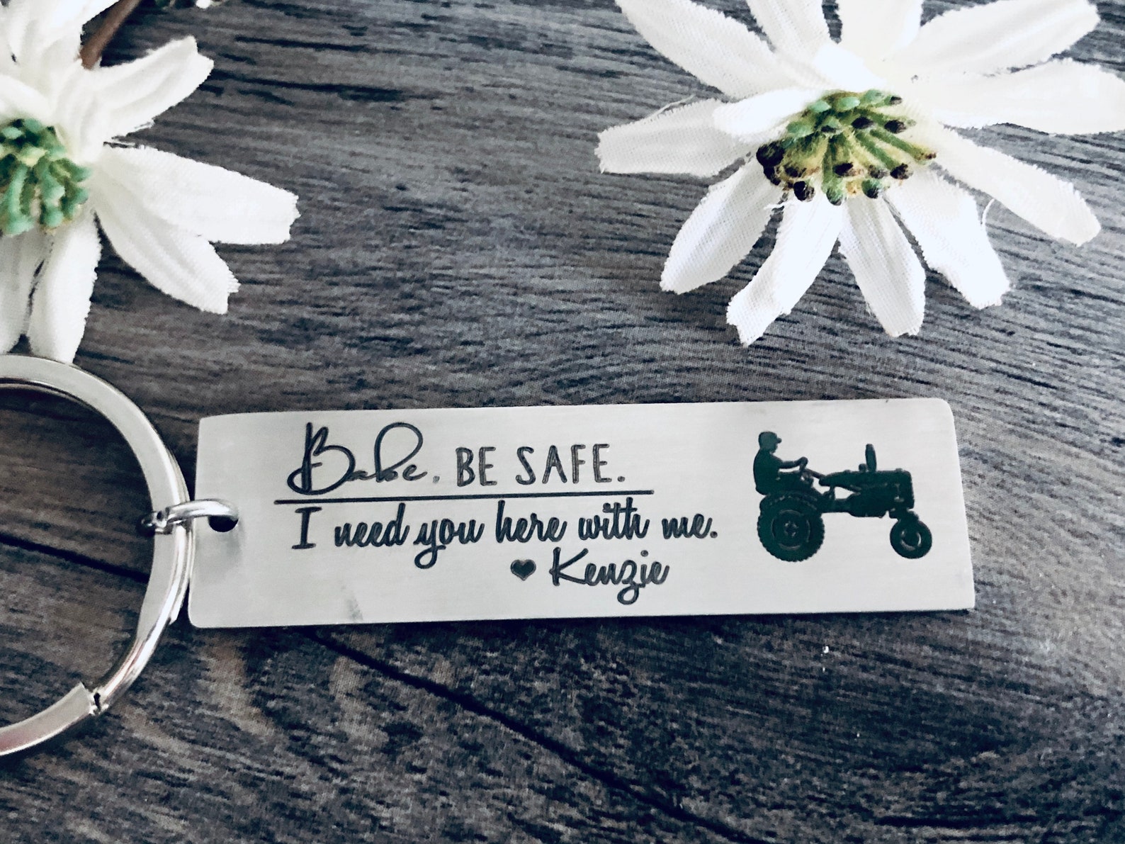 FARMER Gift Tractor Driver Keychain Prayer Farmer | Etsy