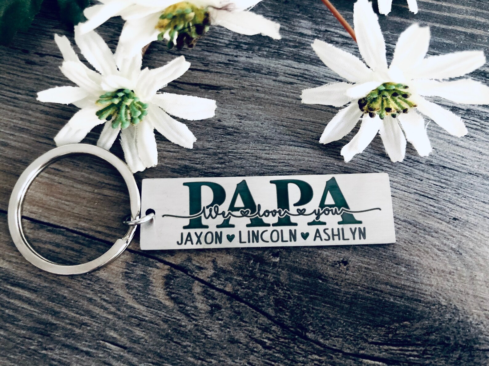 Papa WE LOVE YOU Keychain Papa Keychain Papa New Papa - Etsy