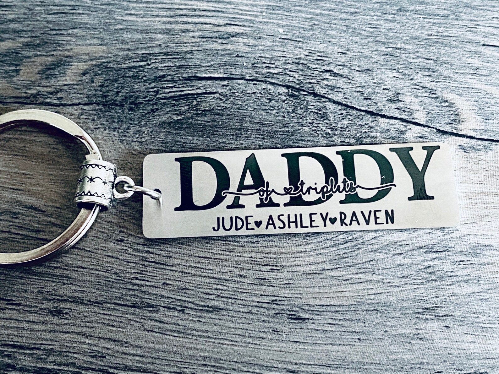 DAD of TRIPLETS Keychain Triplets Dad Daddy New Daddy - Etsy
