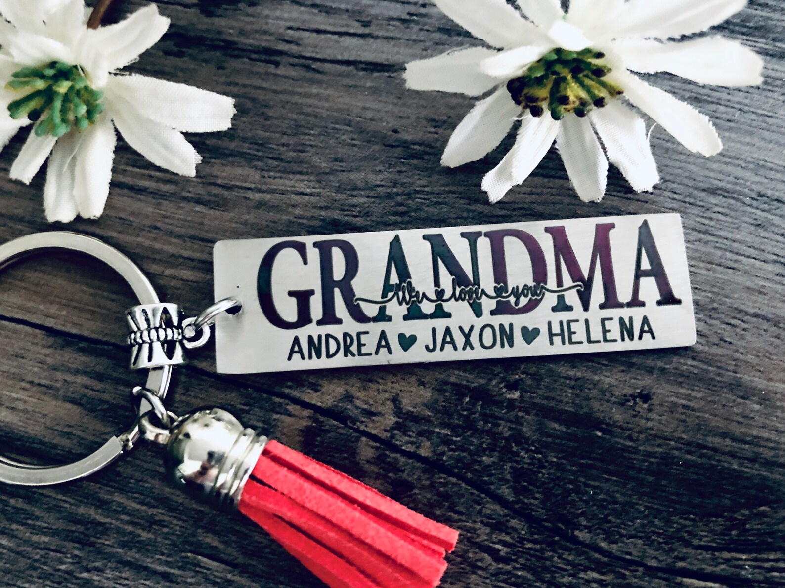 Grandma WE LOVE YOU Keychain • Grandma Keychain • Grandma • New Grandma ...