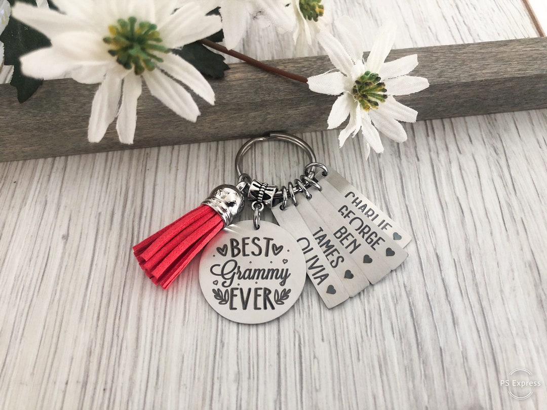 Grammy Gift Keychain Key Chain • BEST GRAMMY EVER • #1 Grammy • Grammy ...