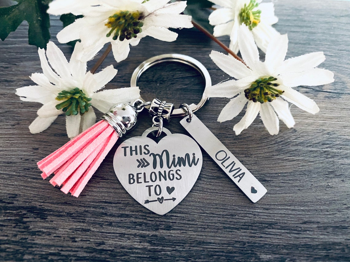 Mimi Gift THIS MIMI BELONGS to Keychain Favorite Mimi Gift - Etsy