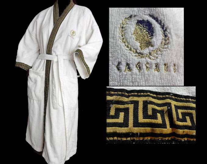 Genuine Las Vegas Caesars Palace Robe Dressing Gown Unisex White Plush ...