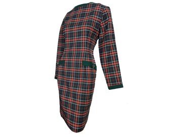 Plaid Office Dress | Etsy