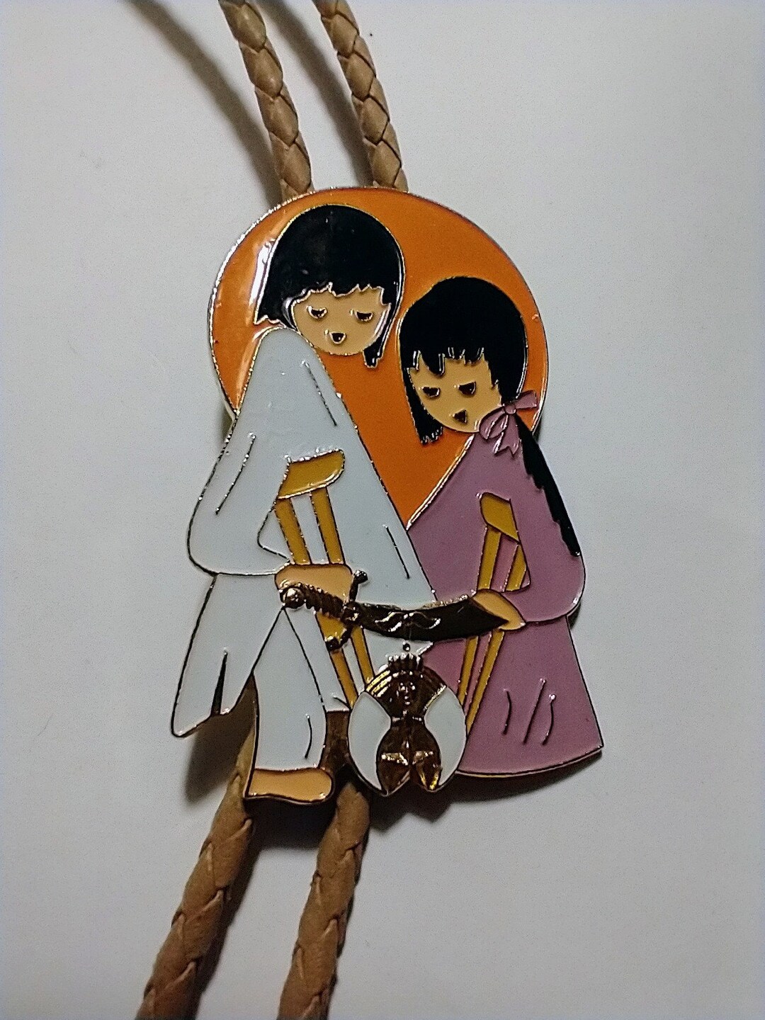 Vintage 1990s Bolo Tie Shriners Enamel Children Pote Sabbar - Etsy