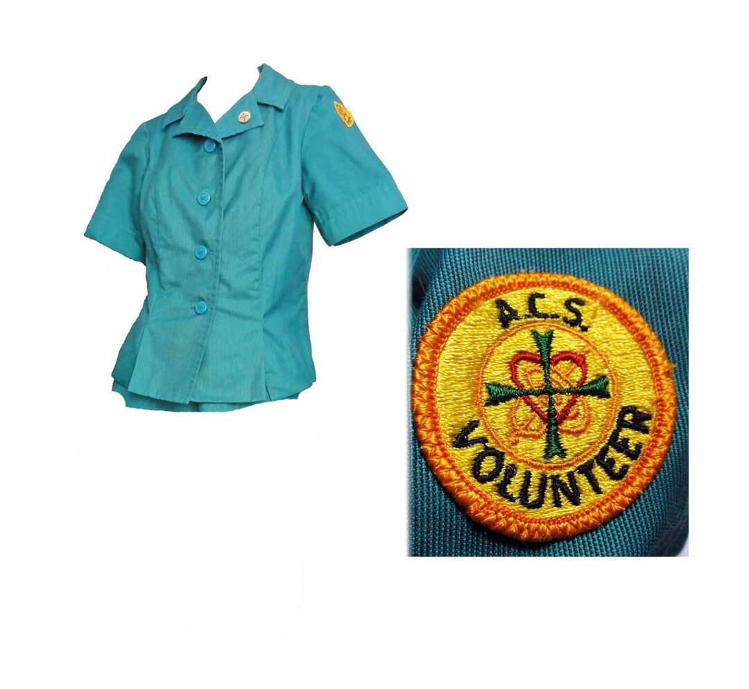 Vintage Uniform Blouse 1960-70s ACS Army Community Service Volunteer ...