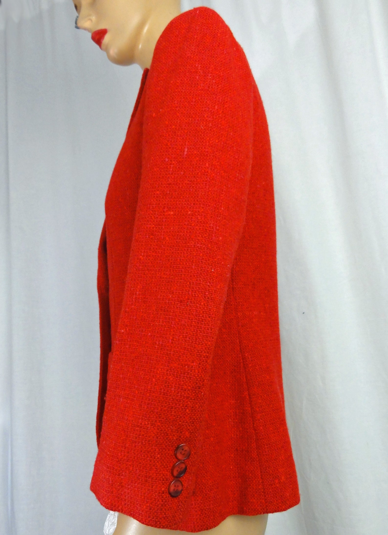 Vintage Young Pendleton 1970s Wool Blazer Rust Orange Red - Etsy