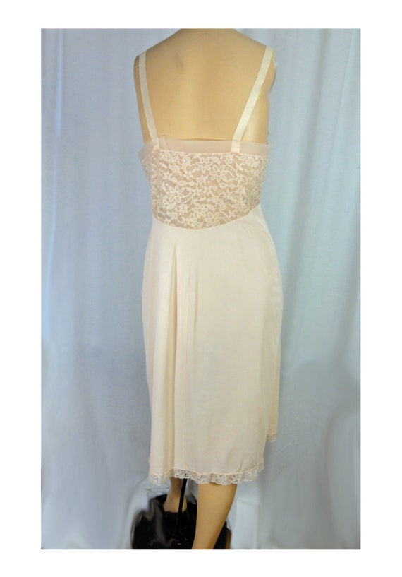 Vintage 1950s Seamprufe Slip Pink Lacy Lingerie Gem