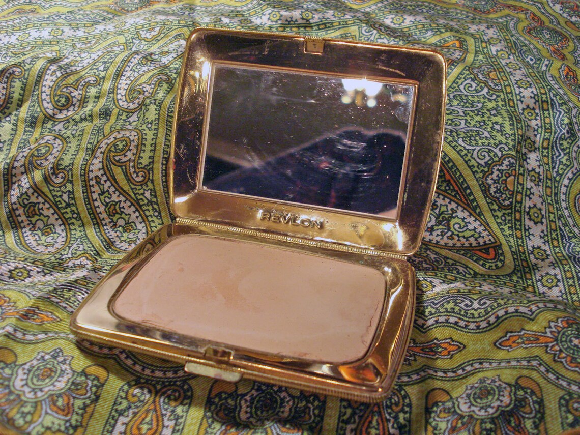 Revlon Vintage 50s Compact Face Powder Compact Wtih Mirror - Etsy