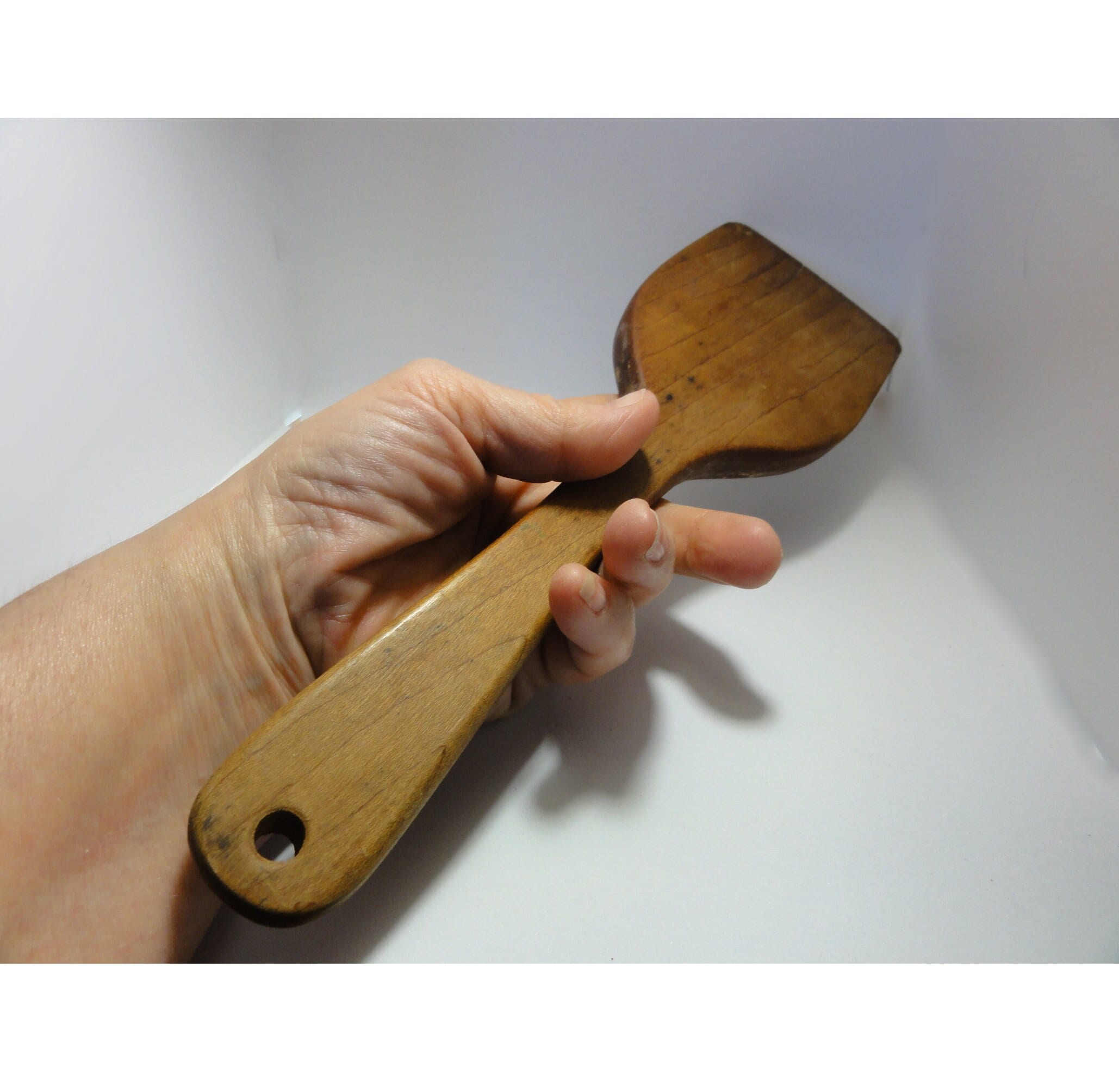 Vintage Wooden Spatula Primative Spoon Rustic Scraper Paddle Farmhouse ...