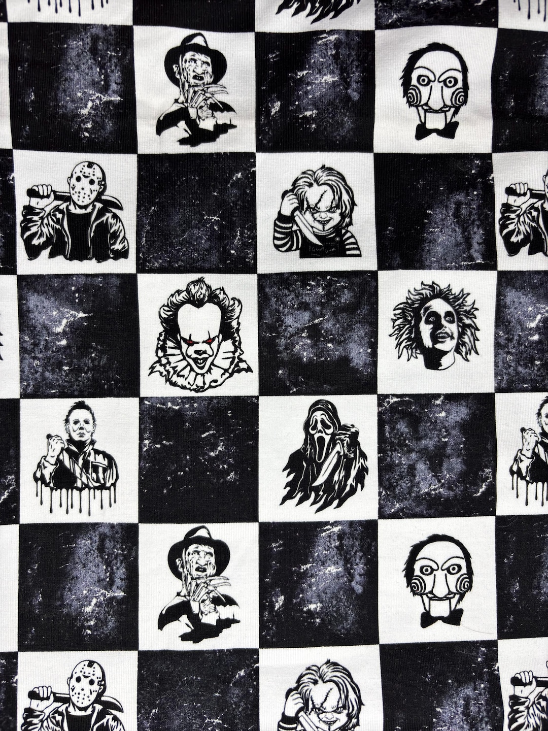 Horror Movie Characters, Fabric for Crafts, Fabric for Sewing, Cotton ...
