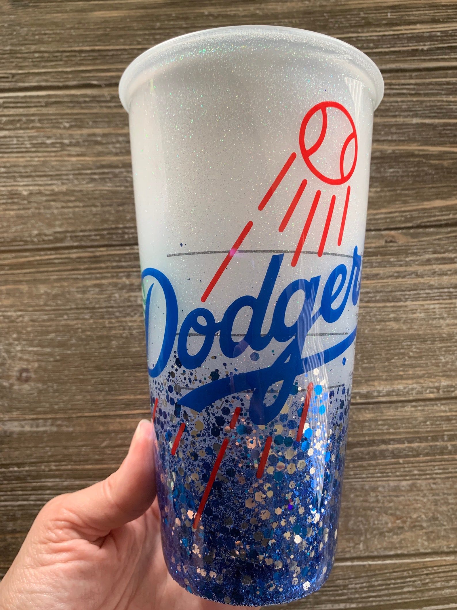 Dodger Glitter Cup Dodgers Tumbler Dodgers Glitter Tumbler | Etsy