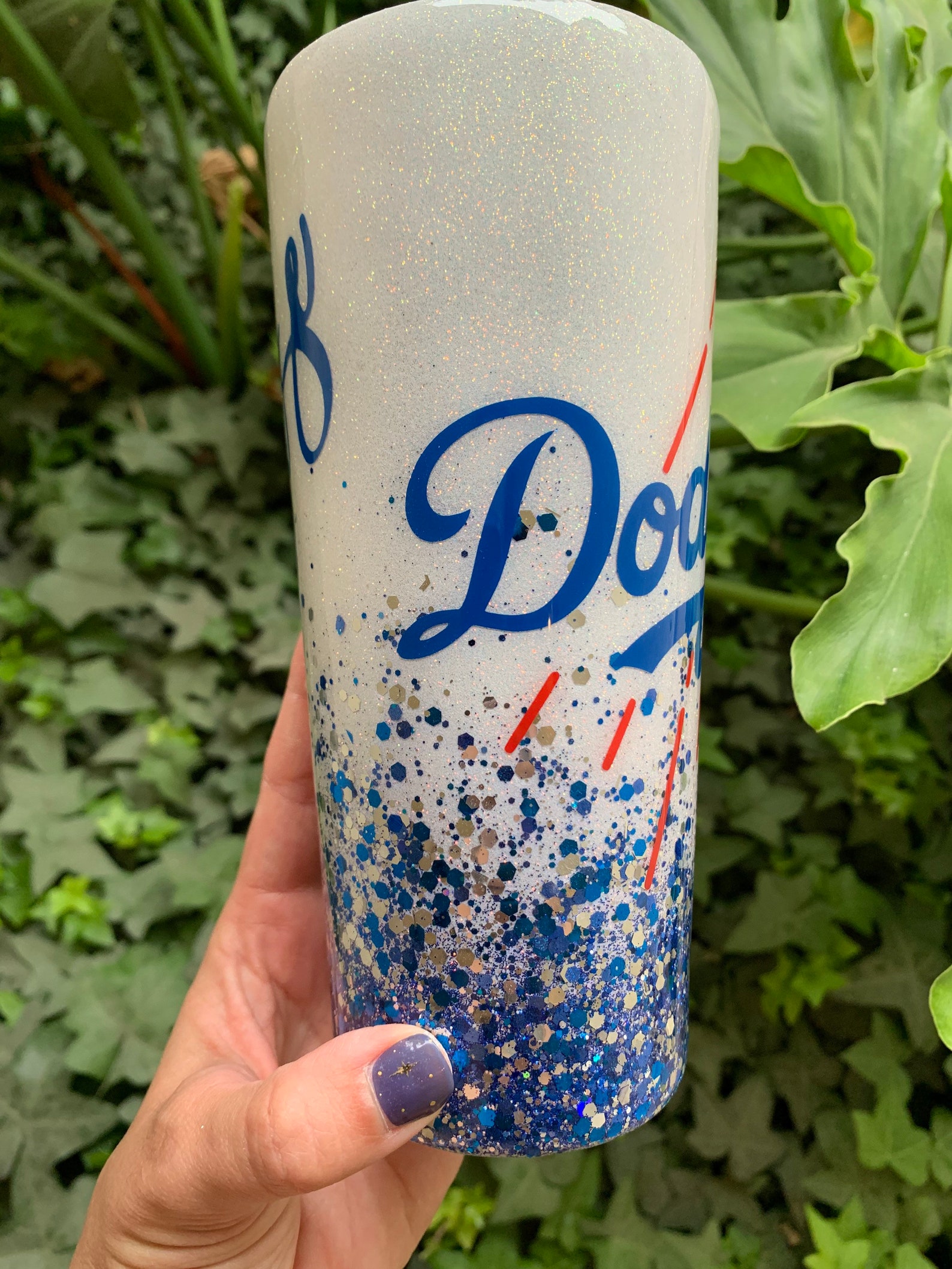Dodger Glitter Cup Dodgers Tumbler Dodgers Glitter Tumbler | Etsy