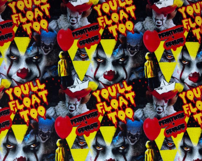 Pastel Horror Fabric, Halloween Fabric, Horror Movie Fabric, Cotton ...