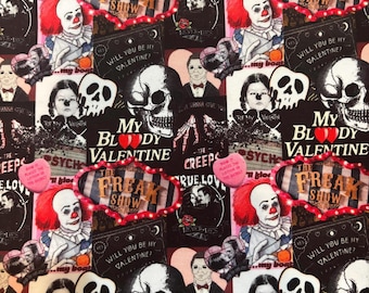 Horror Movie Fabric, Scary Movies, Halloween Fabric, Fabric for Crafts ...