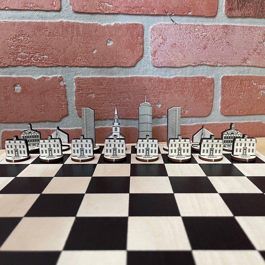 City Vs. City Chess Set - Boston, MA - Etsy