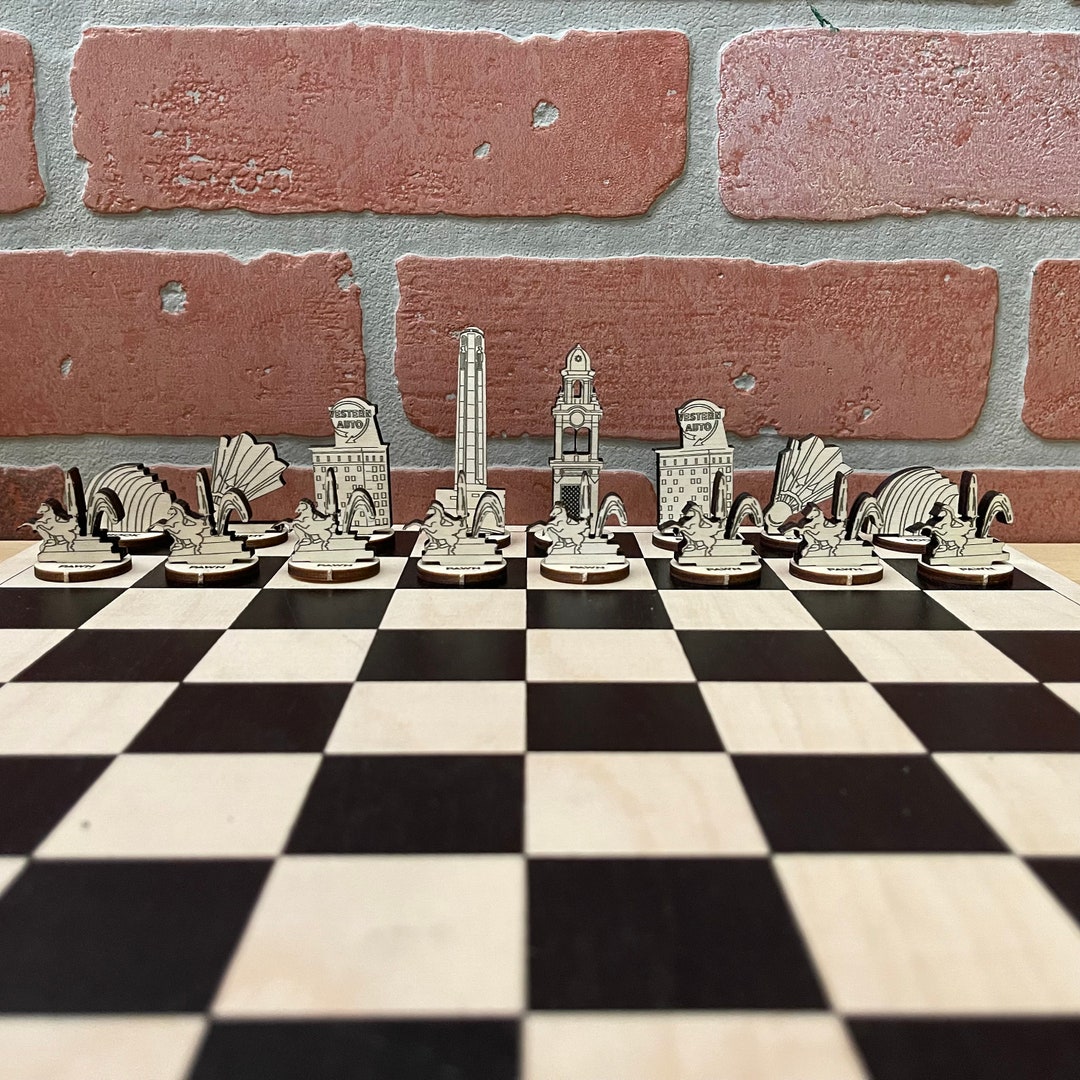 City Vs. City Chess Set - Kansas City, MO - Etsy
